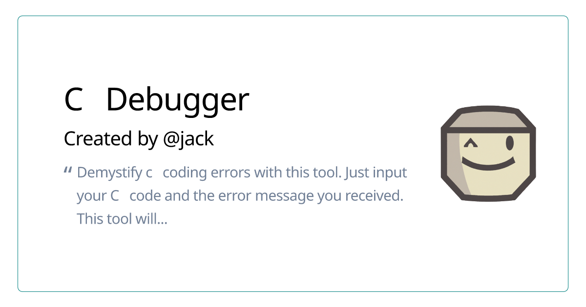 C++ Debugger C++ Debugger